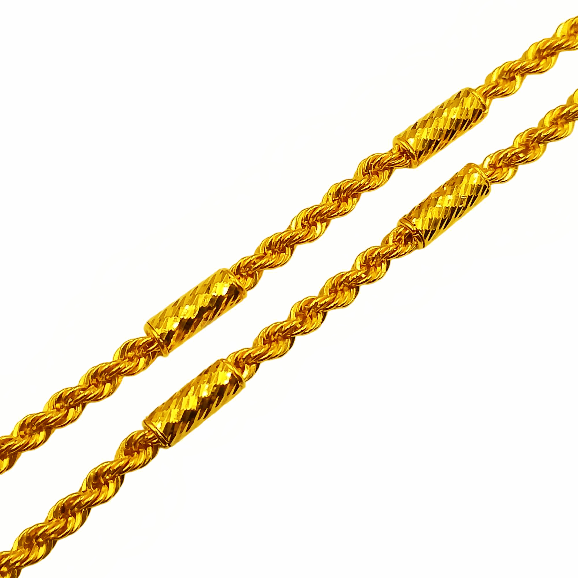 916 Gold Hollow Tube Rope Chain (3mm) – Marina Goldsmith