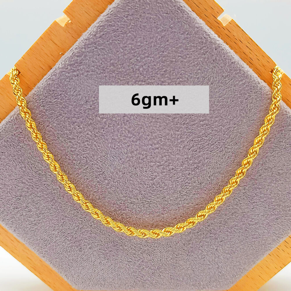 916 GOLD HOLLOW ROPE CHAIN ( 6GM+) – Marina Goldsmith