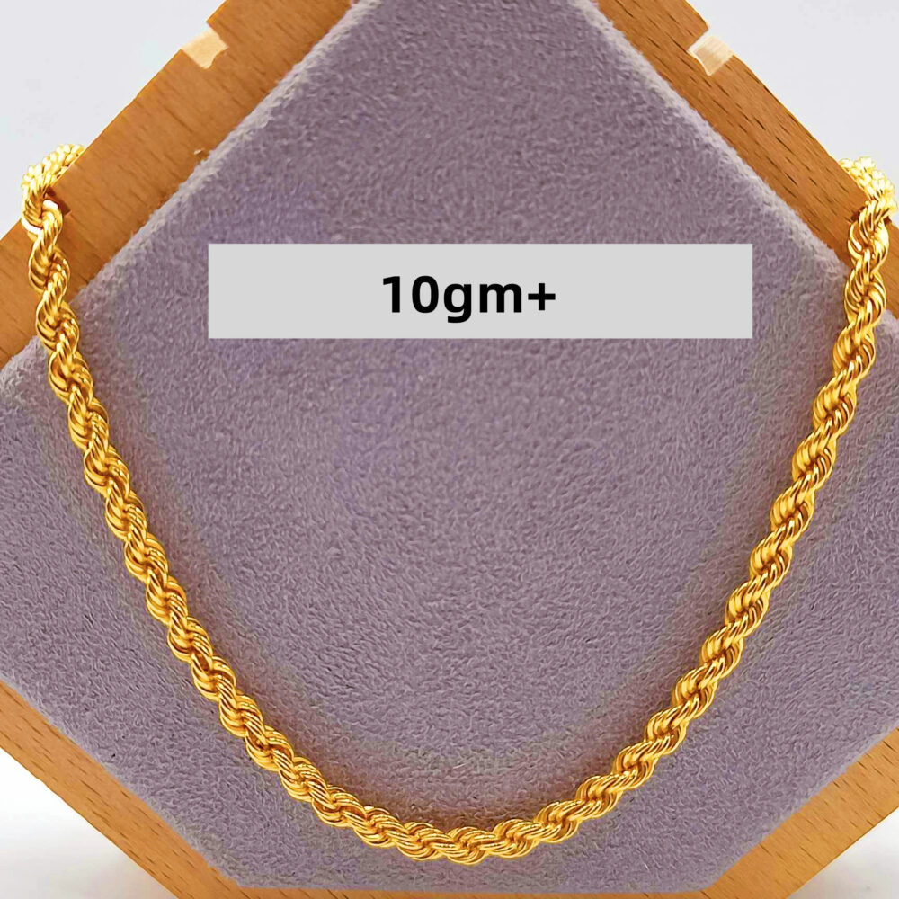 916 Gold Hollow Rope Chain ( 10gm+) – Marina Goldsmith