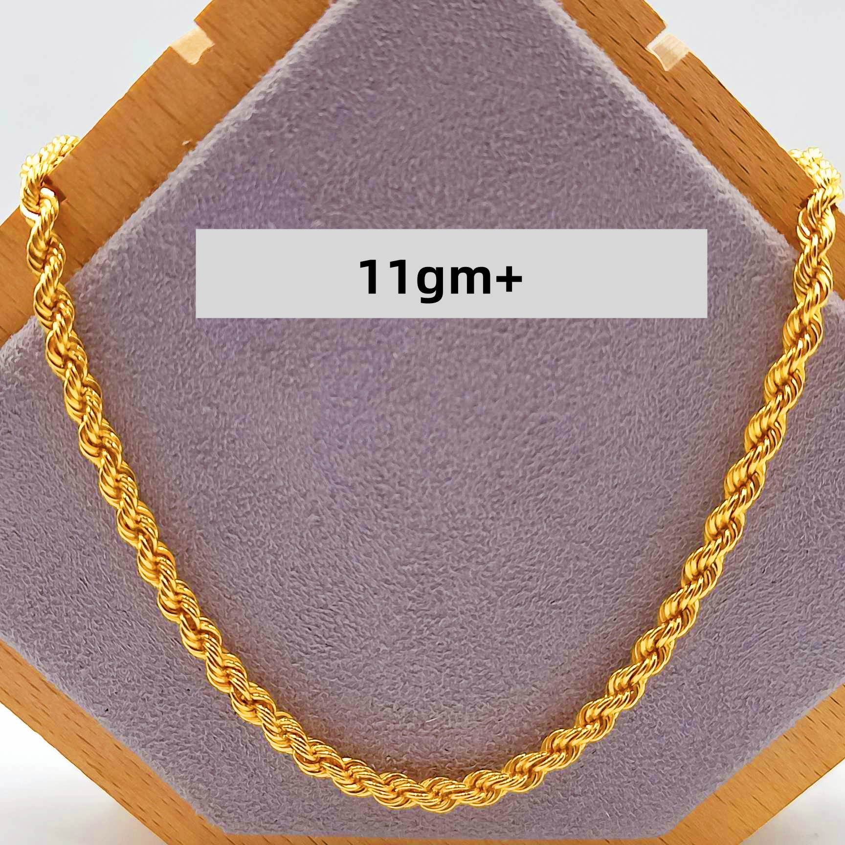 916 Gold Hollow Rope Chain (11gm+) – Marina Goldsmith
