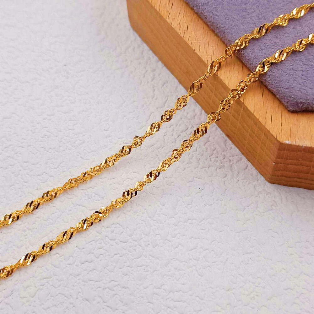 916 Gold Disco Chain (4gm+) – Marina Goldsmith