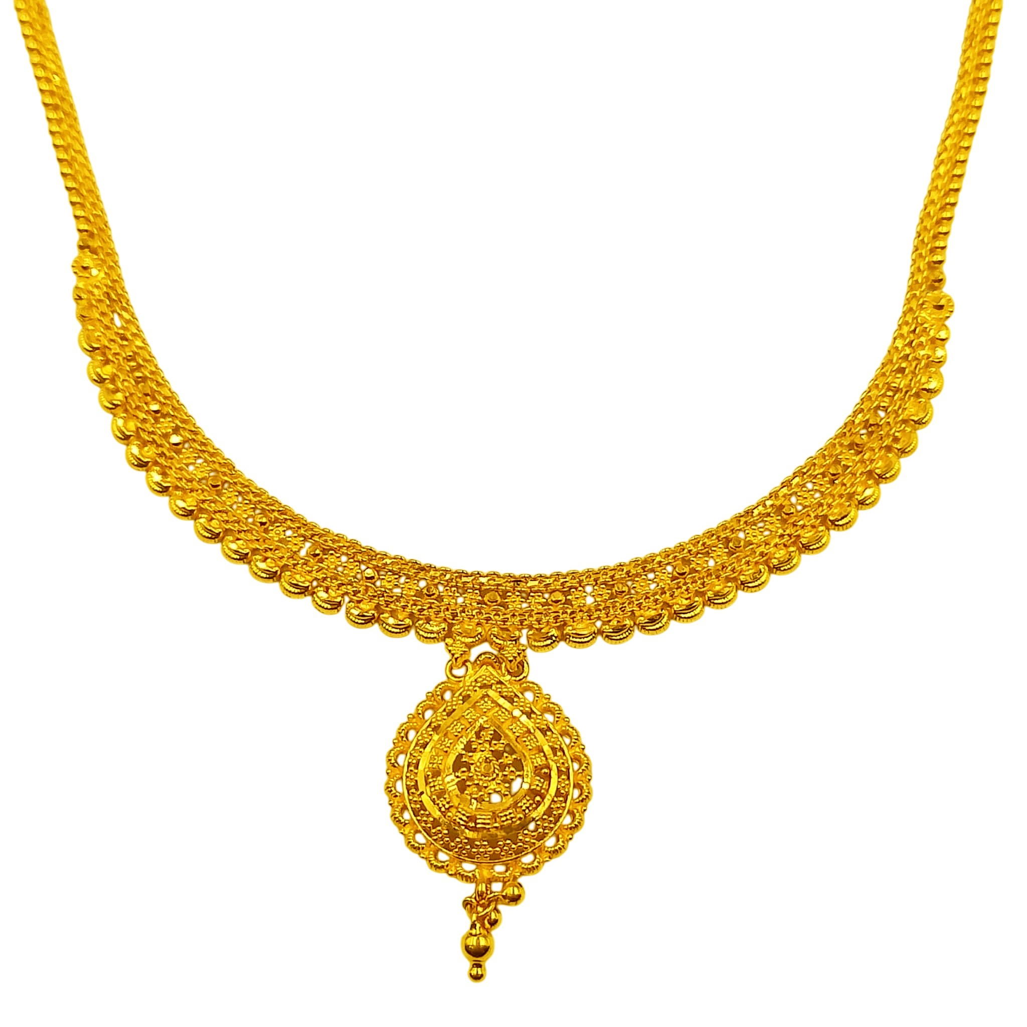 916 Gold Calcutta Necklace – Marina Goldsmith