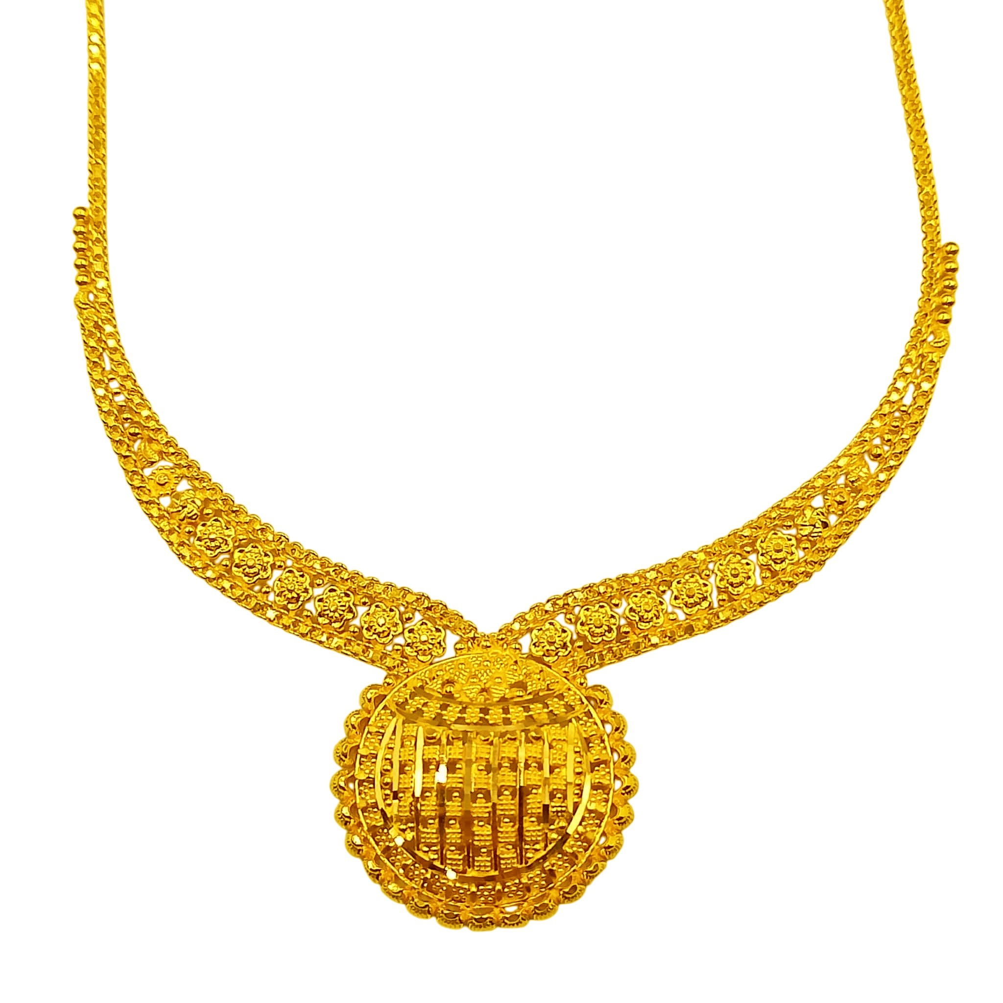 916 Gold Calcutta Necklace – Marina Goldsmith