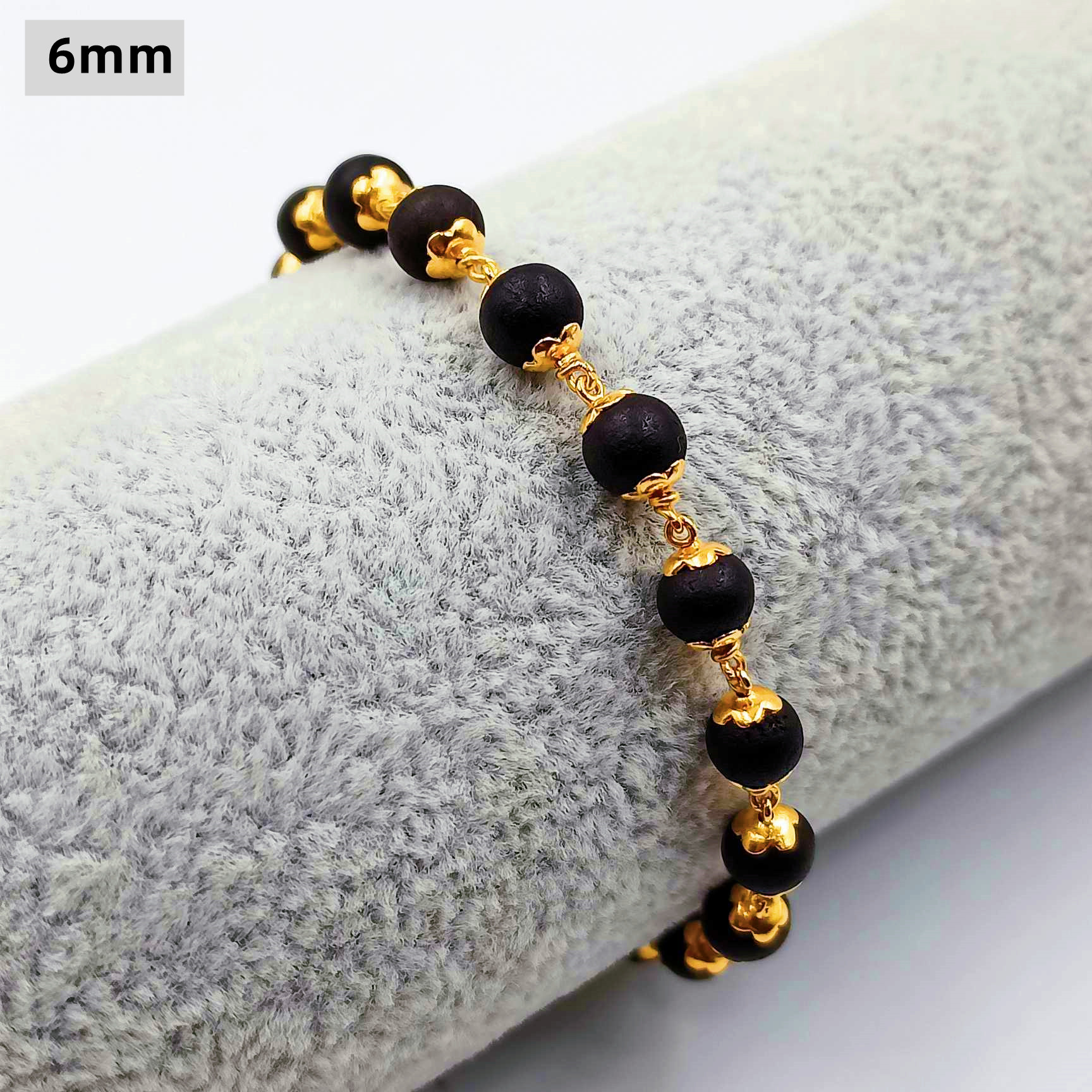 916 Gold Karungali Bracelet ( 6mm | 8mm ) – Marina Goldsmith