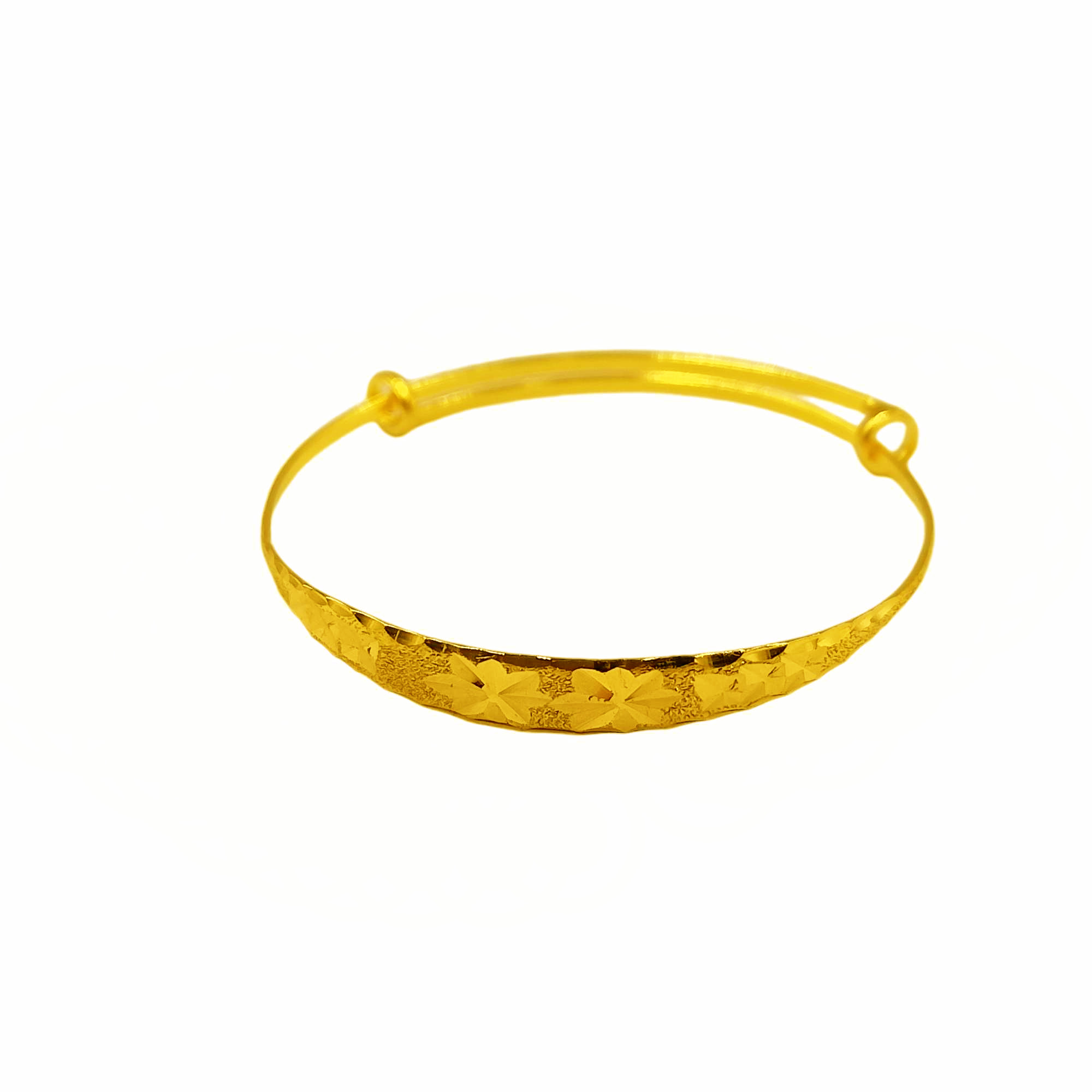 916 Gold Maple Baby Bangle ( Adjustable ) – Marina Goldsmith