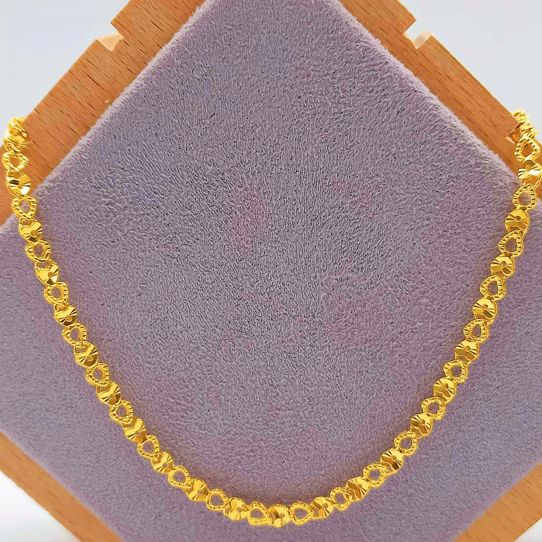 916 Gold Casting Heart Chain – Marina Goldsmith