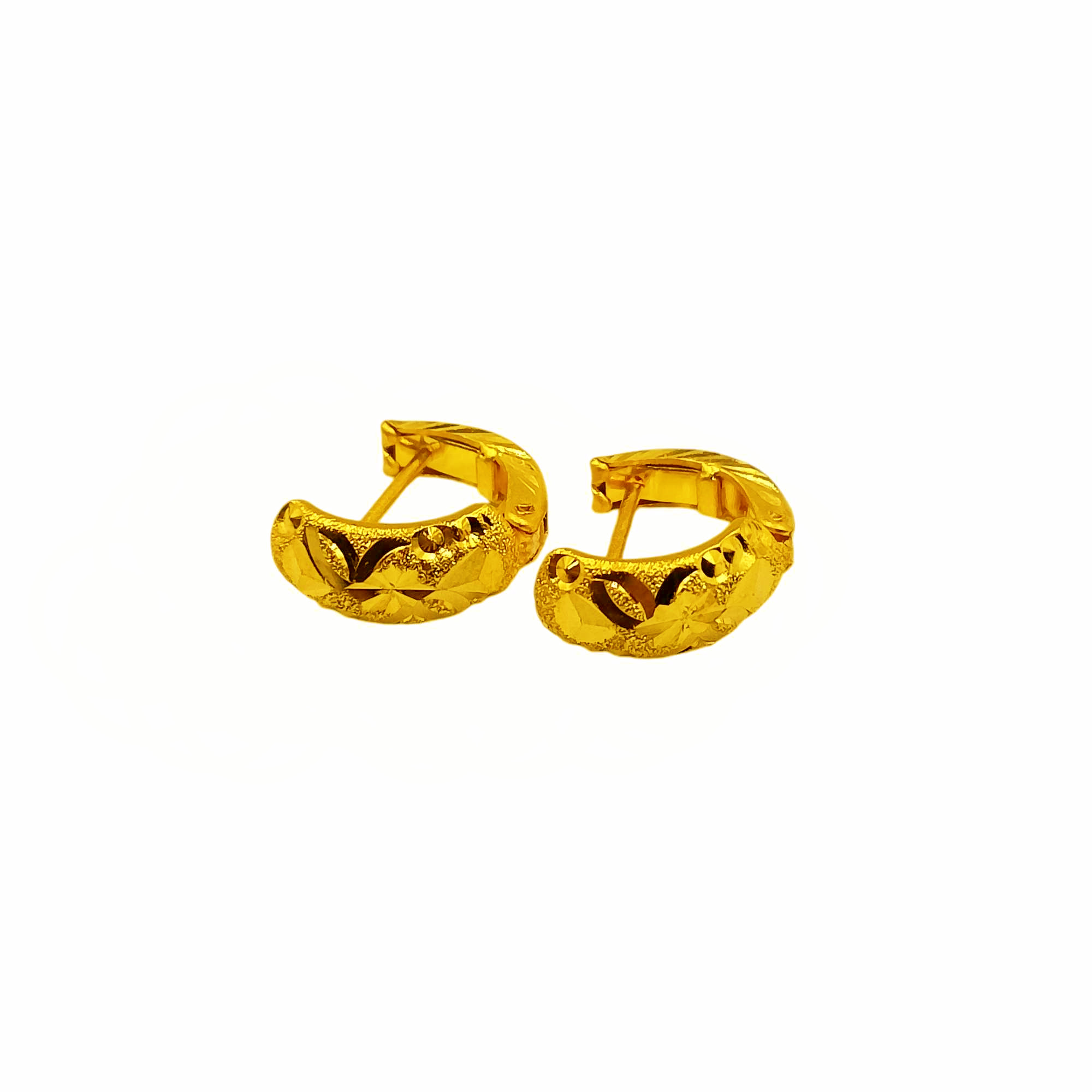 916 GOLD GLITTER SPRING CLIP EARRINGS – Marina Goldsmith