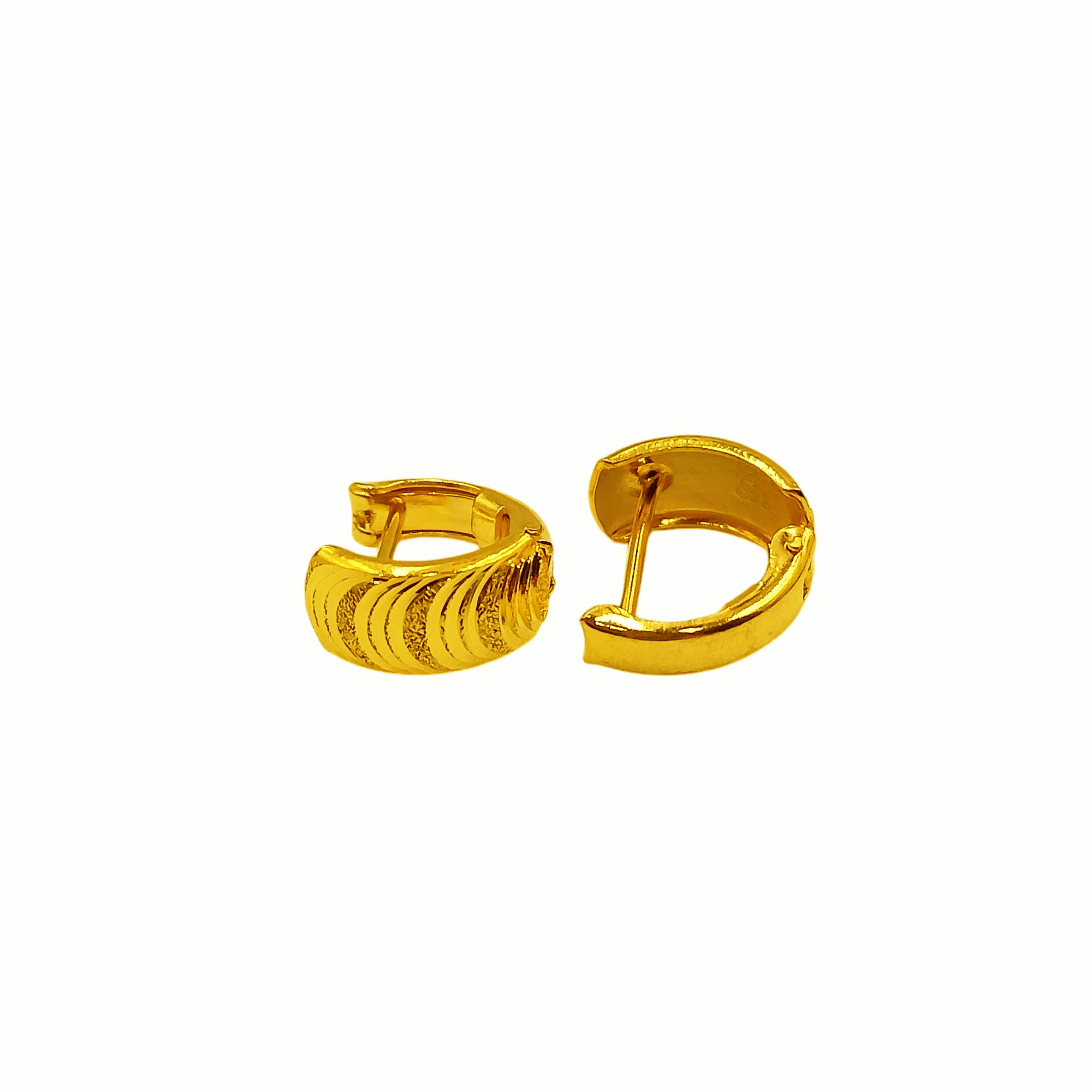 916 GOLD GLITTER SPRING CLIP EARRINGS – Marina Goldsmith