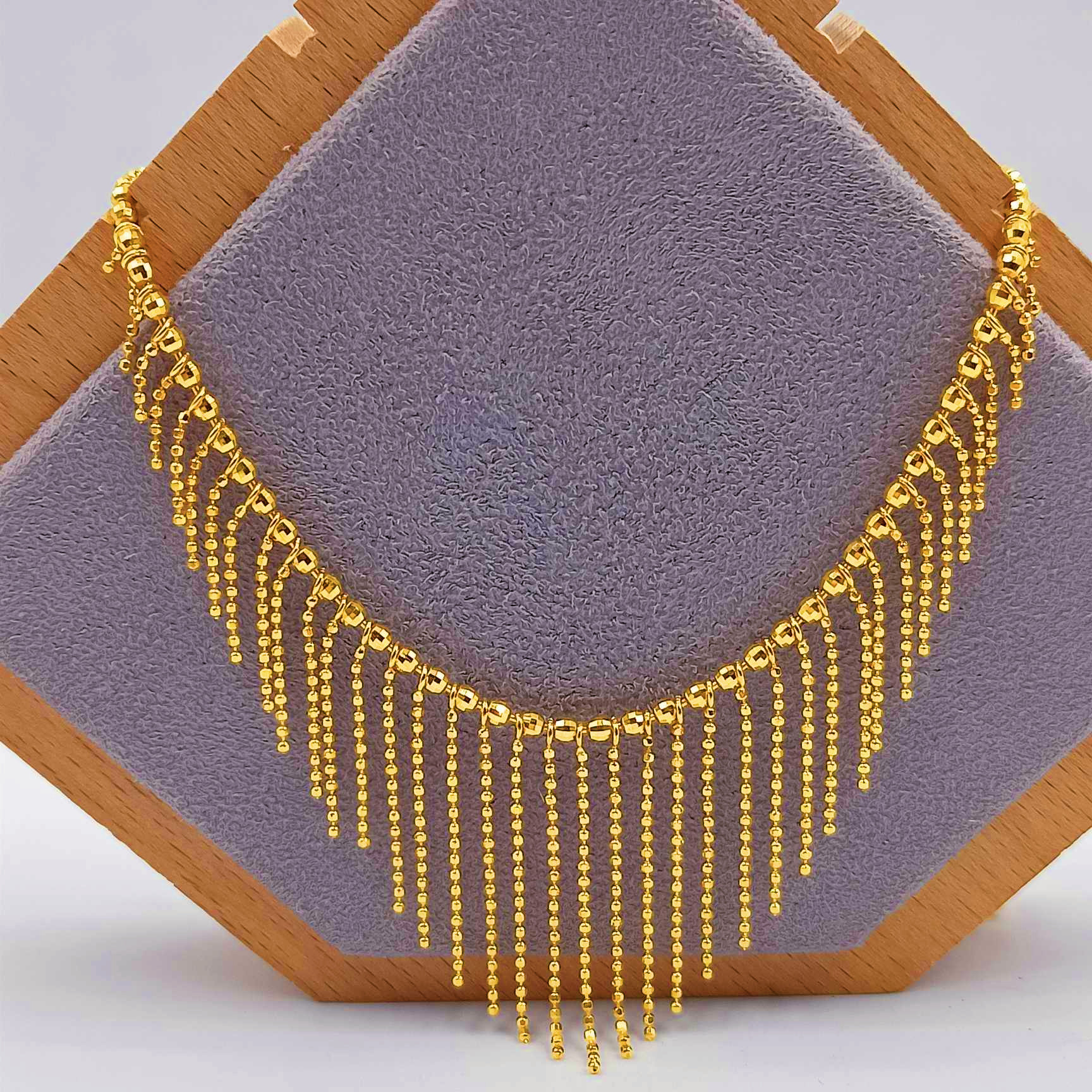 916 Gold Dancing Beads Chain Necklace – Marina Goldsmith