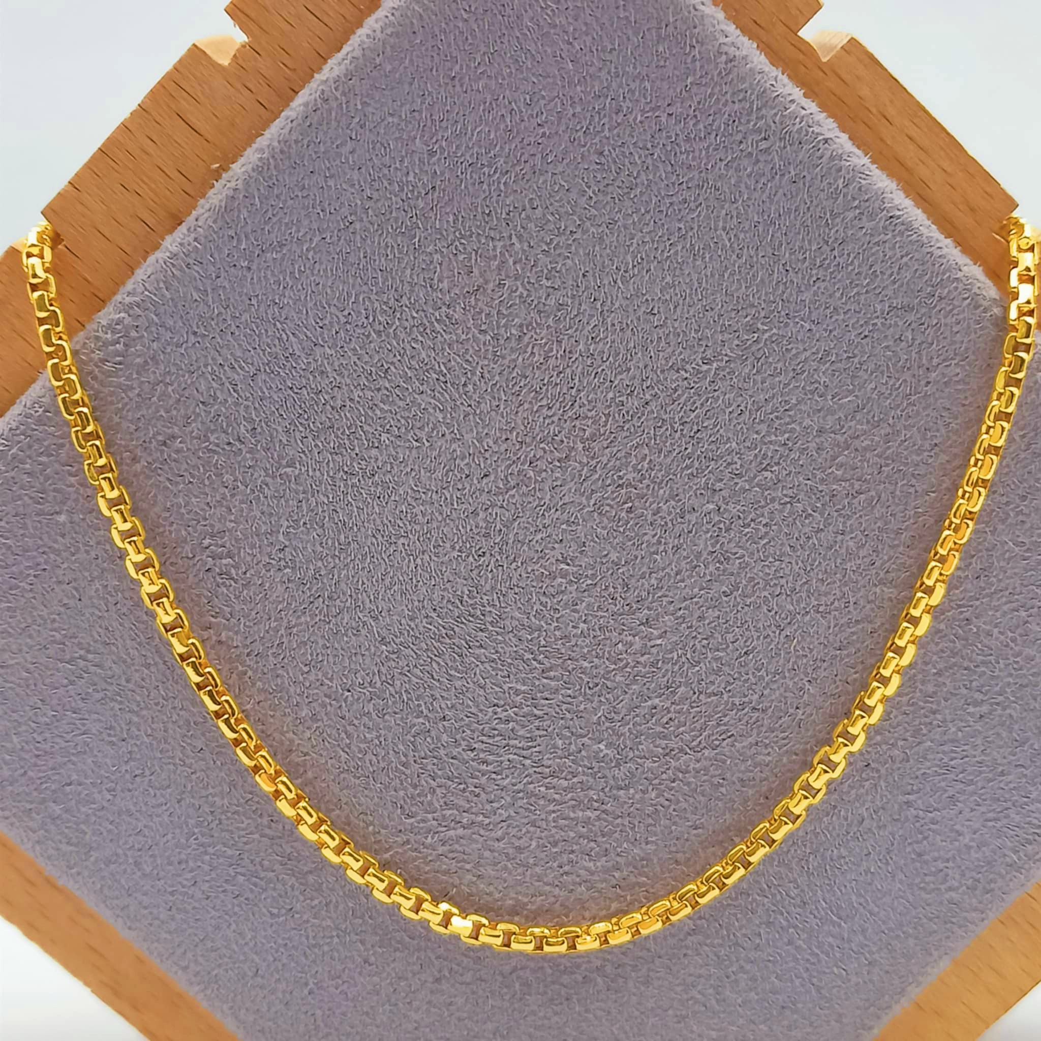 916 Gold Cable Interlocking Chain ( 2mm ) – Marina Goldsmith